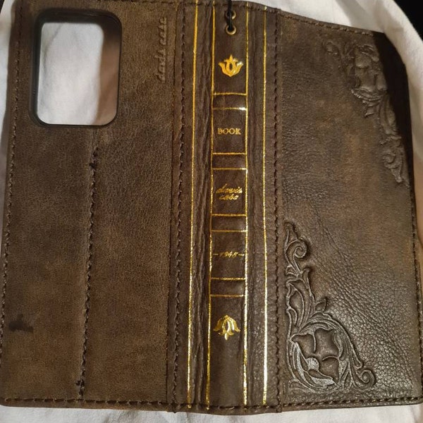 Genuine Leather Case Wallet Bible Book Samsung Galaxy S24 S23 Fe S22 S21 S20 Ultra S8 S9 Note 8 ...