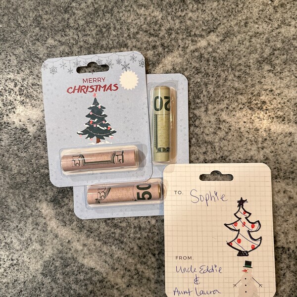 Christmas Money Card - Money Holder Card - Stocking Stuffer - Christmas ...