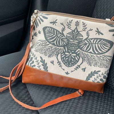 Shoulder Beetle Bag,beetle Hand Print,tattoo Cross Body Bag,urban Bag ...