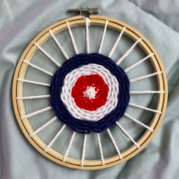 Set of 3: Warped 5" Metal Hoops for Weaving | Weaving Kit | Round ...