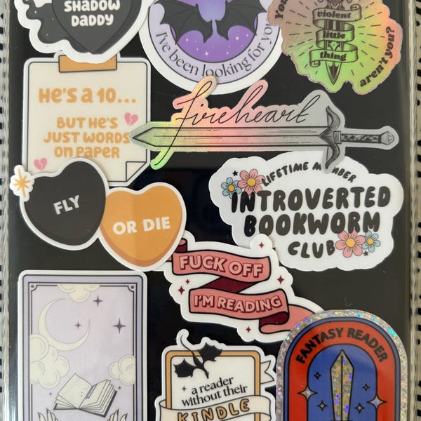 Shadow Daddy Heart Sticker, Romantasy Kindle Sticker, ACOTAR Sticker ...