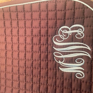 Monogram Saddle Pad-saddle Pad With Monogram-saddle - Etsy