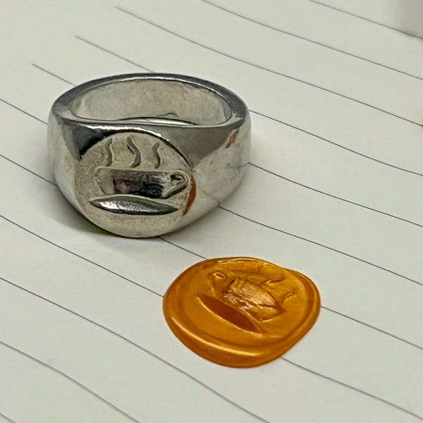 King Arthur Pendragon Coat of Arms Signet Ring - Etsy