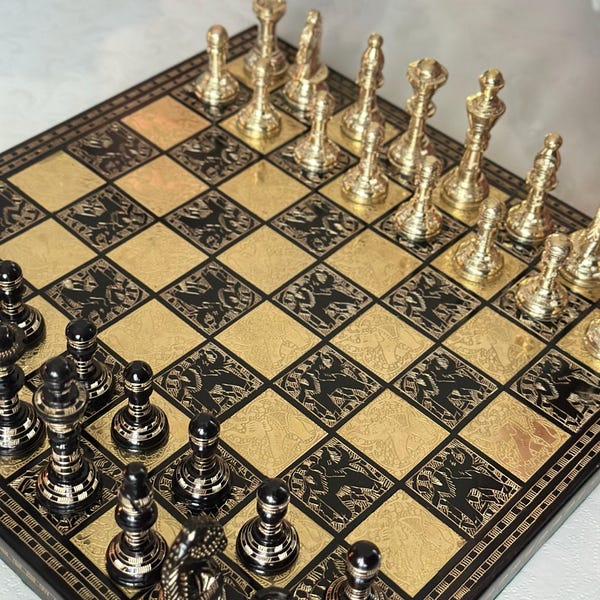 Handmade Chess Board Set | Luxury Chess Board | Gift for Him | Heavy ...