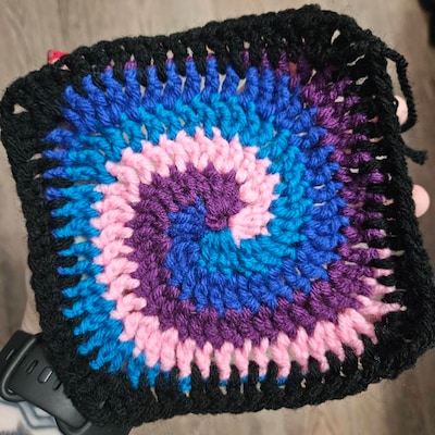 Star Granny Square Crochet Pattern for Blankets, Sky Granny Square ...