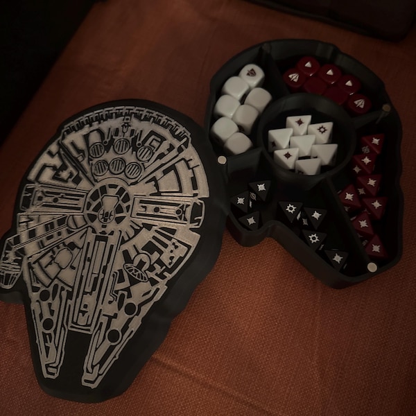 Star Wars Millennium Falcon Dnd Dice Tray - Etsy