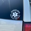 YOU CHOOSE TEXT Special Needs/ Medical Alert Car Window Decal ...