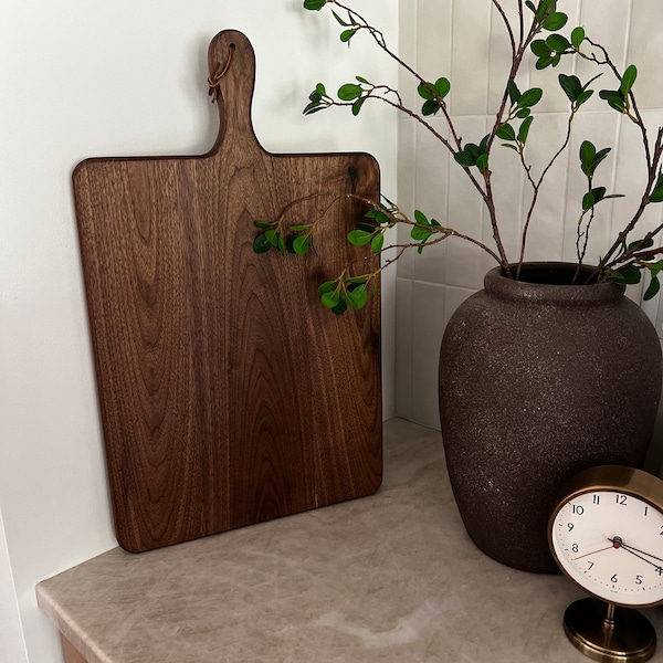 Extra Large Round Wood Tray / Cherry / Circle Coffee Table Ottoman Tray ...