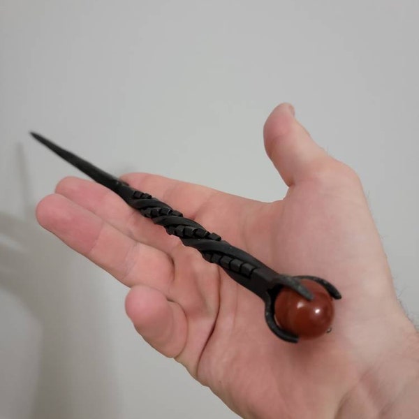 Forged Crystal Ball Wand - Etsy