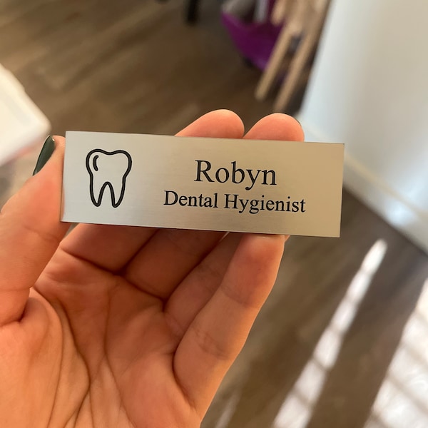 DENTAL Name Tag Dentist Dental Assistant Dental Hygienist RDH Name ...