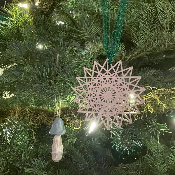 Metatron's Cube LED Table Light - Crystal / Sphere Stand - Layered ...