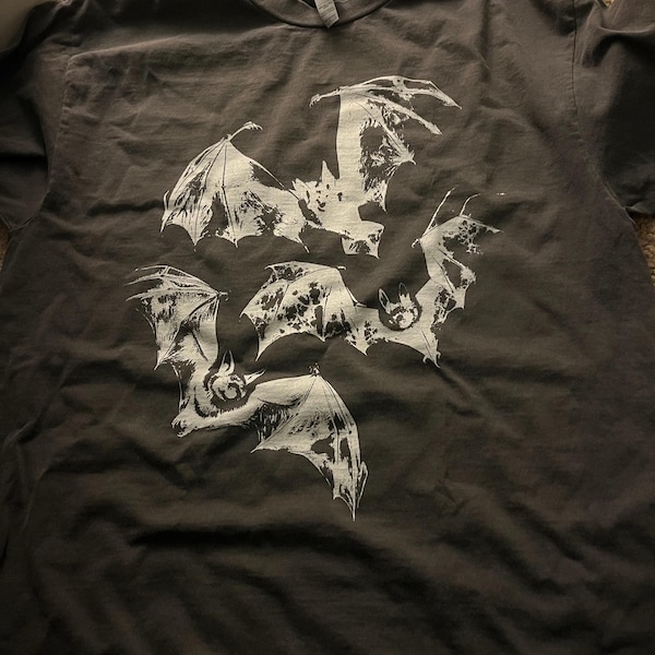 Three Bats Y2k Sweatshirt, Vintage 90s Style Bat Sweater, Retro Gothic ...