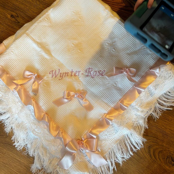 Romany Baby Shawl Prince Has Arrived Can Be Done With or Without Name ...