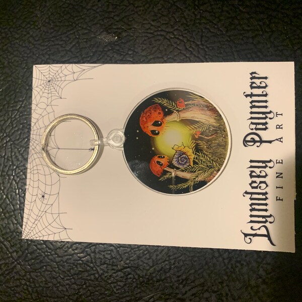 Grim Reaper Keychain, Goth Keychain, Cottagecore Accessory, Sleep Lover ...