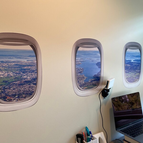 Aierial View Airplane Window Wall Decal Plane Sticker Wall Art Aviation ...