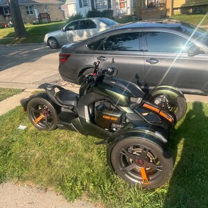 3 Down Biker Wave Decals for Prescott Wheel Hub Caps and Hood Accent ...