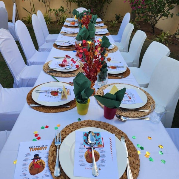 Printable Thanksgiving Game, Family Thanksgiving Turkey Game ...