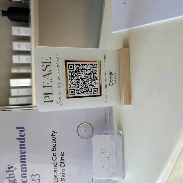 Mini QR Display Sign - Etsy