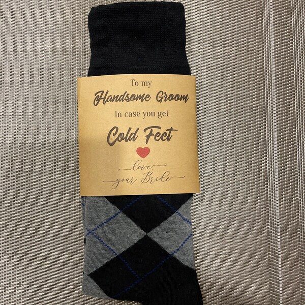 Cold Feet Wedding, Groom Socks, in Case You Get Cold Feet, Wedding ...