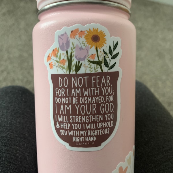 Isaiah 41:10 Sticker | Bible Verse Sticker Quote | Religious Decals ...