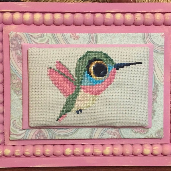 Hummingbird Cross Stitch Pattern DMC Chart Two Color Variations ...