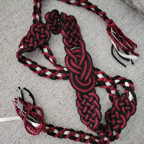 Handfasting Cord - Infinity Tie Treasure Knot With Cotton and Lace ...