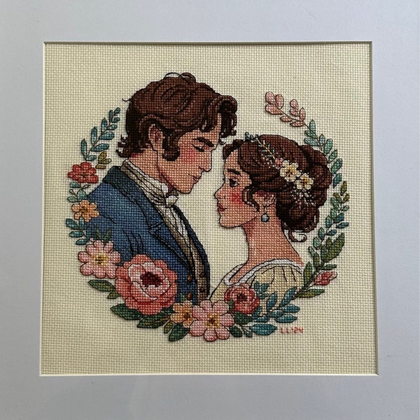 Cross Stitch PDF Pattern Pride and Prejudice DMC Chart Printable ...