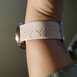 Personalized Nurse Doctor Heartbeat Watch Band 20mm Compatible With ...