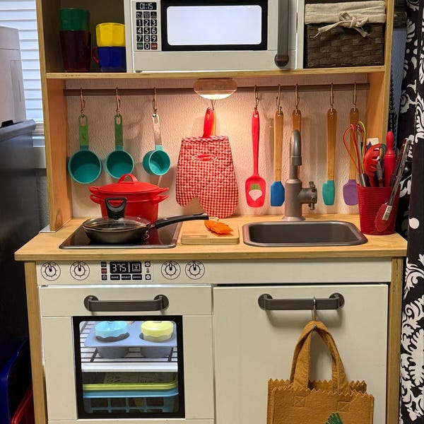 Play Kitchen Stickers Decal Set, Mix and Match, Fits on Ikea Duktig ...