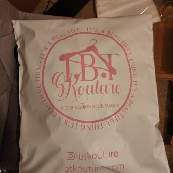 50-500 Custom White Poly Mailers Bag, Custom Shipping Bag With One ...