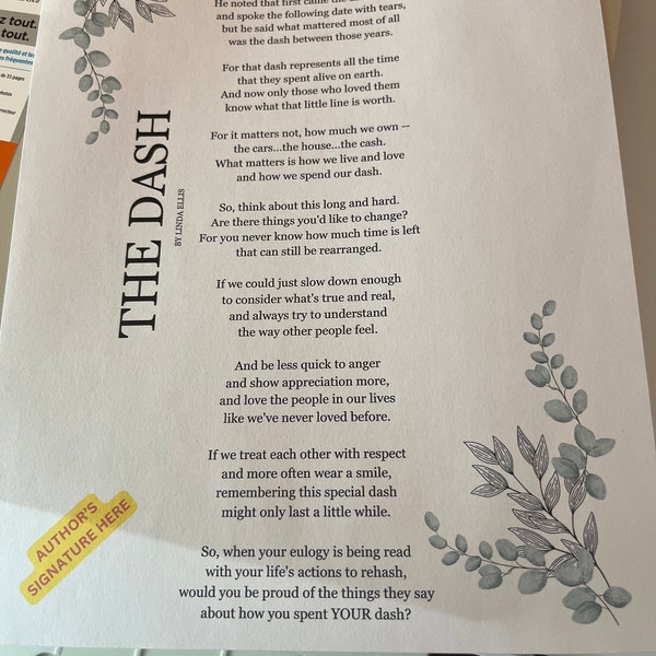 Life is Me (downloadable) Poem Print by Linda Ellis (author of the Dash ...