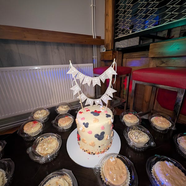 Hessian Cake Topper, Hen Do Cake Bunting, Custom Hen Do, Burlap Cake ...