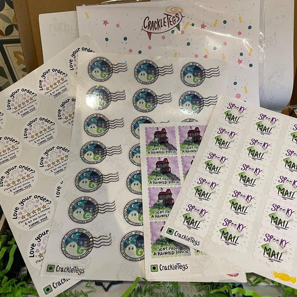 Haunted Mansion Writing Paper. 5 Sheets, Plain or Lined. Originally ...