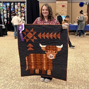 QUILT PATTERN Cattle Call a Highland Coo cow Quilt Pattern by Art East ...