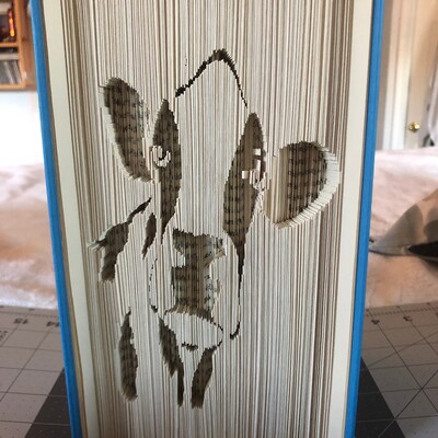 Book Folding Pattern for Small Book, Folded Book Pattern 2 Sizes ...