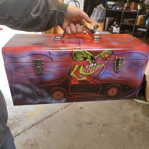 8 Drawer Wood Tool Chest Pinstripe Art Hand Painted in Colors of Your ...