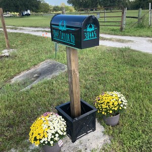 Mailbox Decal Scroll Mail Box decal Wedding Mailbox | Etsy