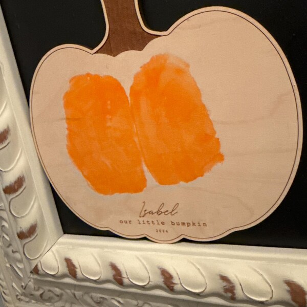 Our Little Bumpkin Sign | DIY Baby Bum Pumpkin Art | Fall Baby Art ...