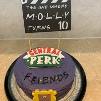 Edible Sugar Central Perk Friends Coffeehouse Plaque & Peephole Frame ...