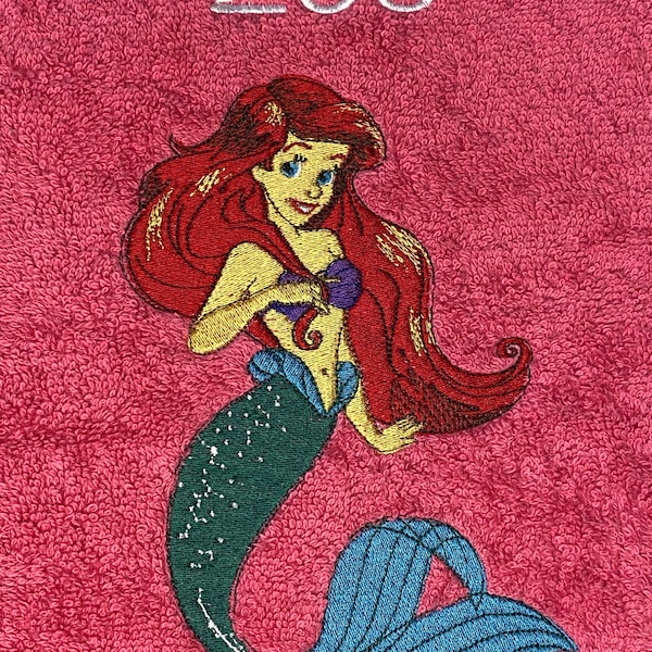 The Little Mermaid Ariel Embroidery Design, Ariel Machine Embroidery ...