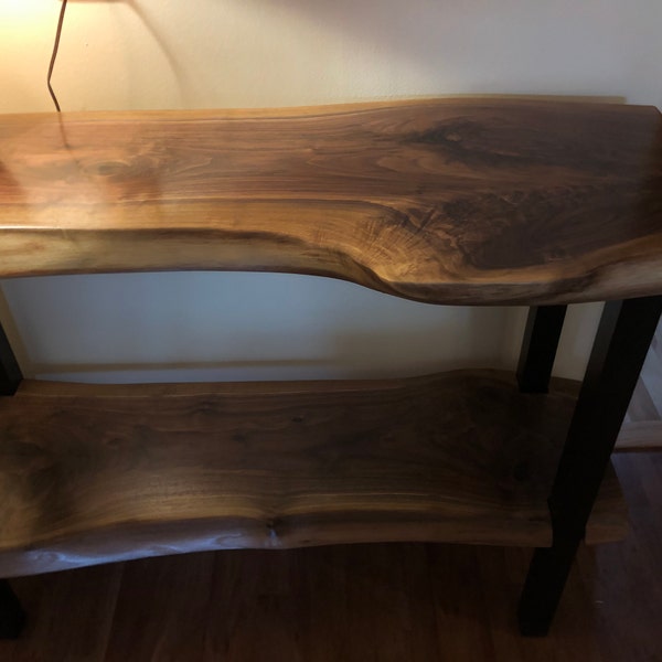 Solid Bird's Eye Maple and Cherry Entry Table - Console Table – Sofa Table – Side Table – Accent ...