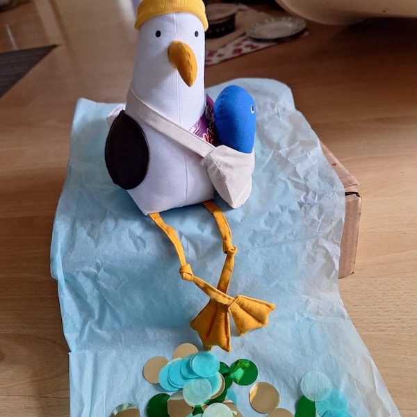 Seagull , Seagull With Cap, Collector's Item, Nautical Decor, North Sea ...