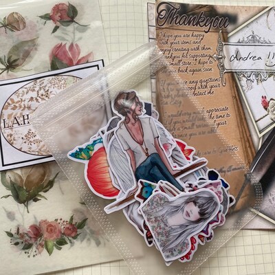 Vintage Lady Sticker Set/ Paper Doll Sticker Set/ Vintage - Etsy