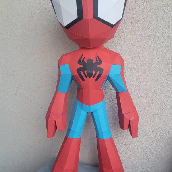 Spidey and His Amazing Friends Papercraft, Spidey Papercraft, Spiderman ...