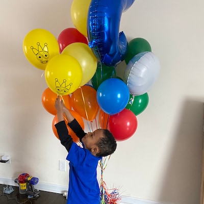 Numberblocks Balloons, 13-in Mylar of One Through 10, 11-in Latex of ...