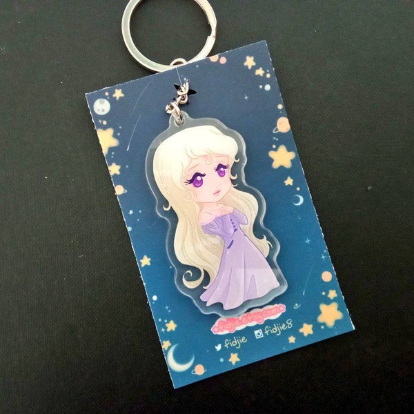 Keychains Non Disney Princesses Acrylic Charms Cute Gifts Heroines ...