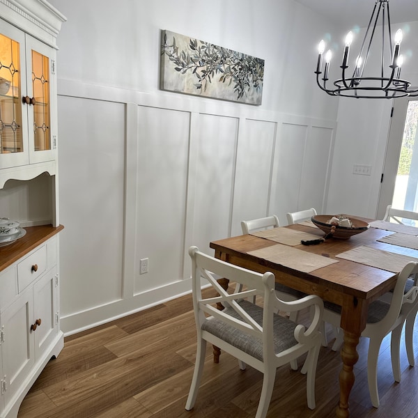 Vintage Spring Meadow Forest Landscape Wall Art, Long Horizontal ...