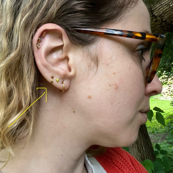 18G/20G • 5mm SUPER TINY Cartilage Hoop • 5mm Hinged Clicker Hoop ...