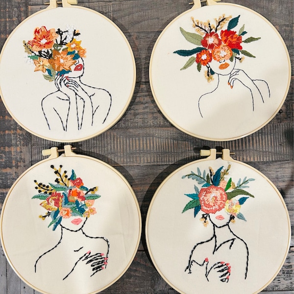 Feminist Embroidery Kit for Beginners Modern|hand Cross Stitch|line ...