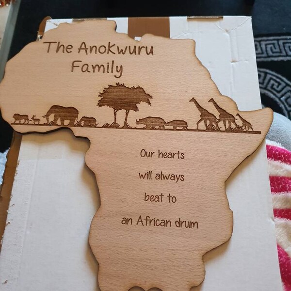 Africa Wooden Plaque With Poem - Etsy